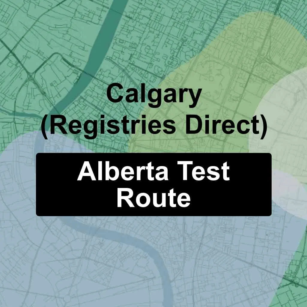 Calgary (Registries Direct Inc), Alberta AMA Driving Test Routes ...