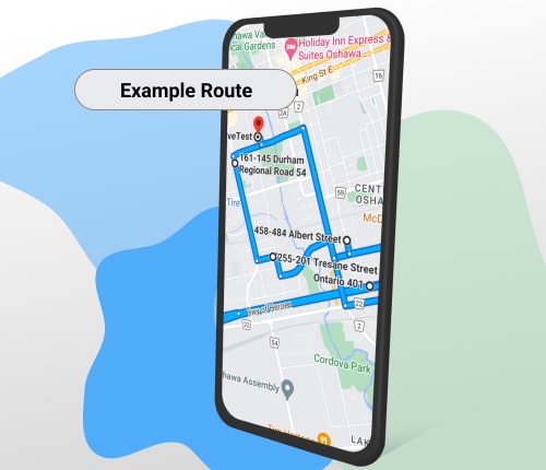 G Road Test Examiner Sheet Ontario – DriveTestRoutes.com
